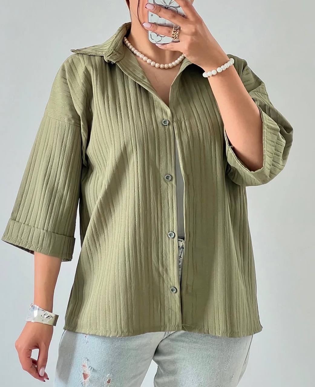 مانتو شومیزی زنانه مدل ماهسون کد ۱۷۴۶ - تریتی‌استایل